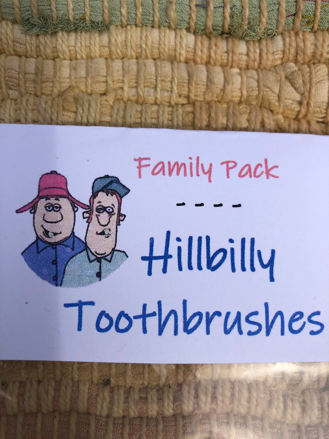 Hillbilly Toothbrushes Family Pack Gag Gift - Etsy