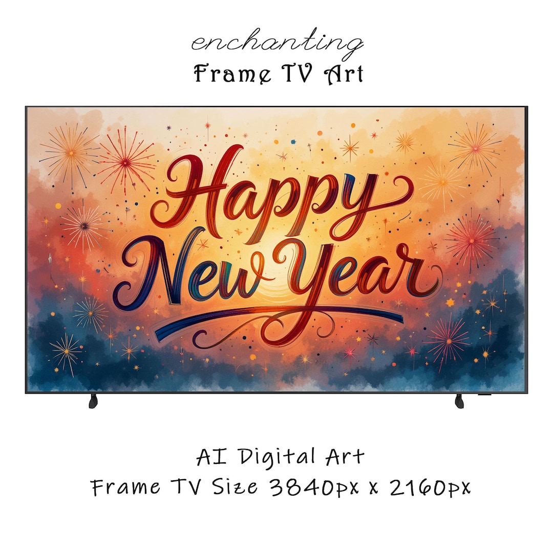 4k New Year Frame Tv, Happy New Year, New Years Eve Frame TV ...