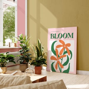 Botanical Wall Art, Rolled Posters, Modern Plant Print, Home Decor ...
