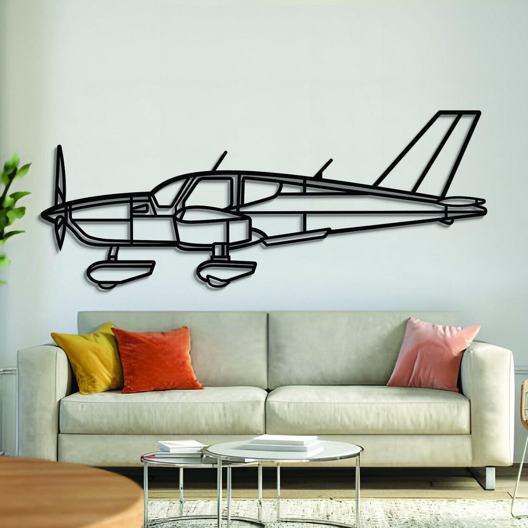 TB 10 Metal Aircraft Wall Art, Airplane Silhouette, Metal Wall Art ...
