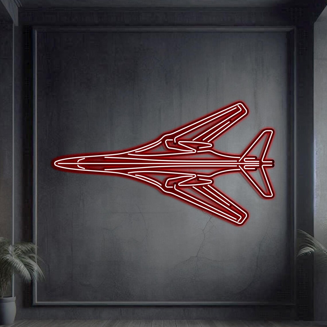 Metal Neon Aircraft Sign, Neon Sign, Neon Sign Bedroom, Neon Lights ...