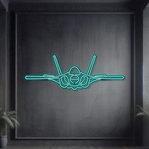 Metal Neon Aircraft Sign, Neon Sign, Neon Sign Bedroom, Neon Lights ...