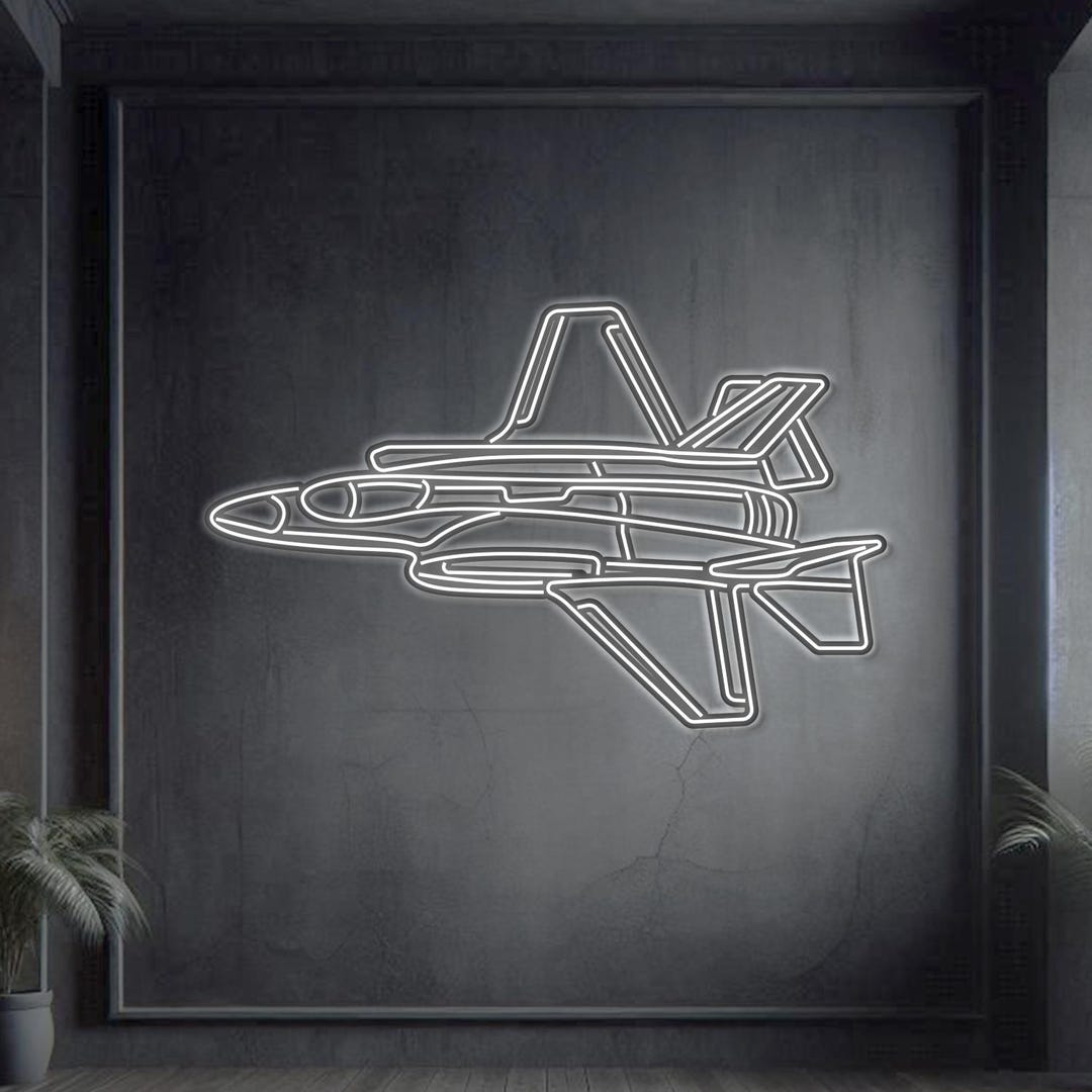 Metal Neon Aircraft Sign, Neon Sign, Neon Sign Bedroom, Neon Lights ...