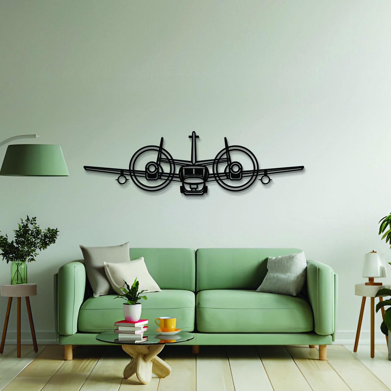 OV-1 Mohawk Metal Aircraft Wall Art, Airplane Silhouette, Metal Wall ...