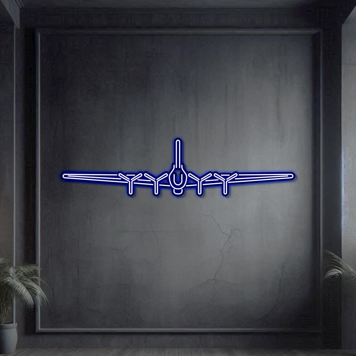 Metal Neon Aircraft Sign, Neon Sign, Neon Sign Bedroom, Neon Lights ...