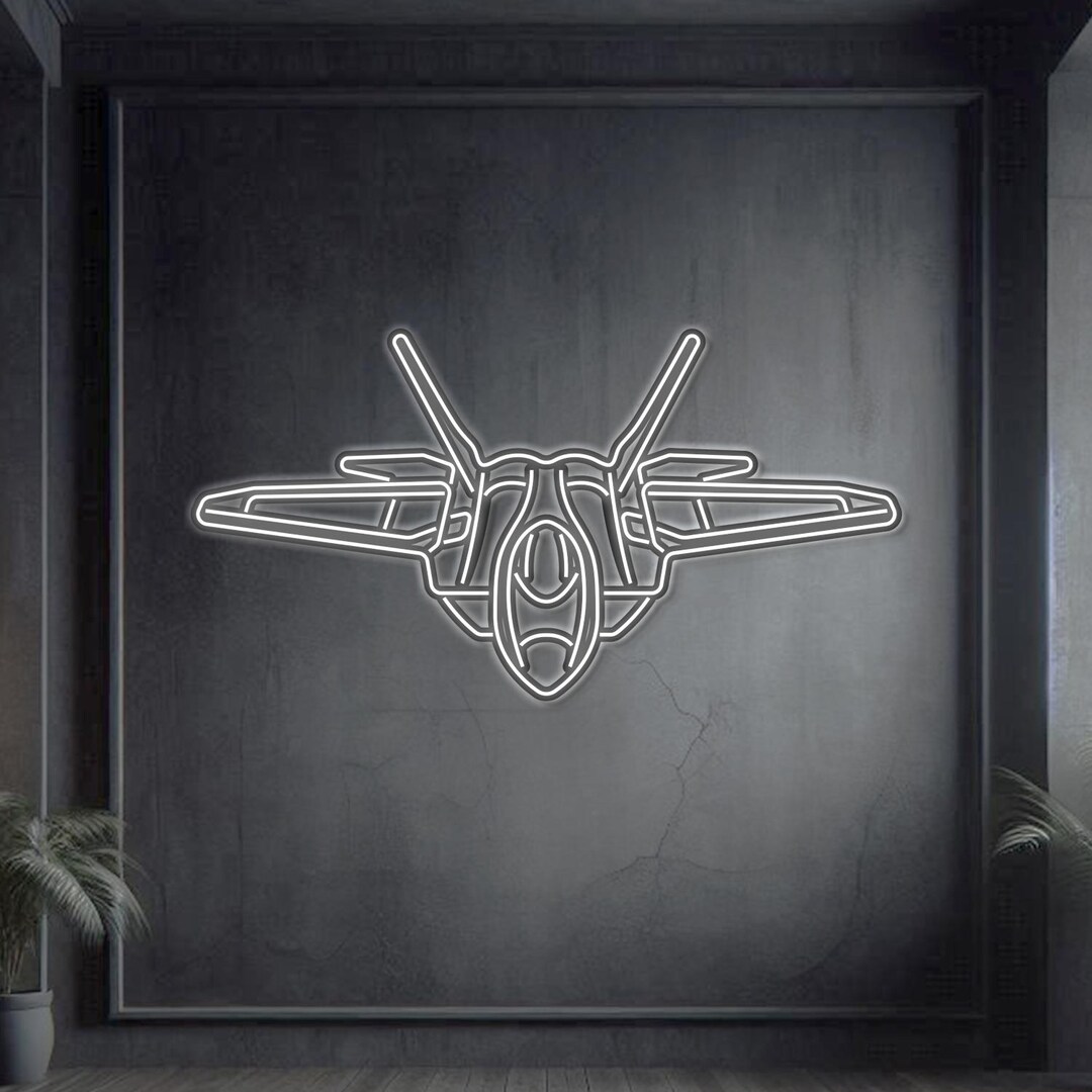 Metal Neon Aircraft Sign, Neon Sign, Neon Sign Bedroom, Neon Lights ...