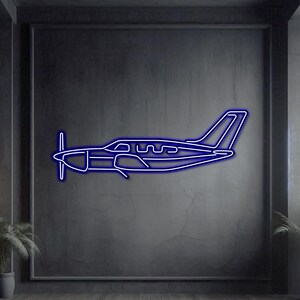 Metal Neon Aircraft Sign, Neon Sign, Neon Sign Bedroom, Neon Lights ...