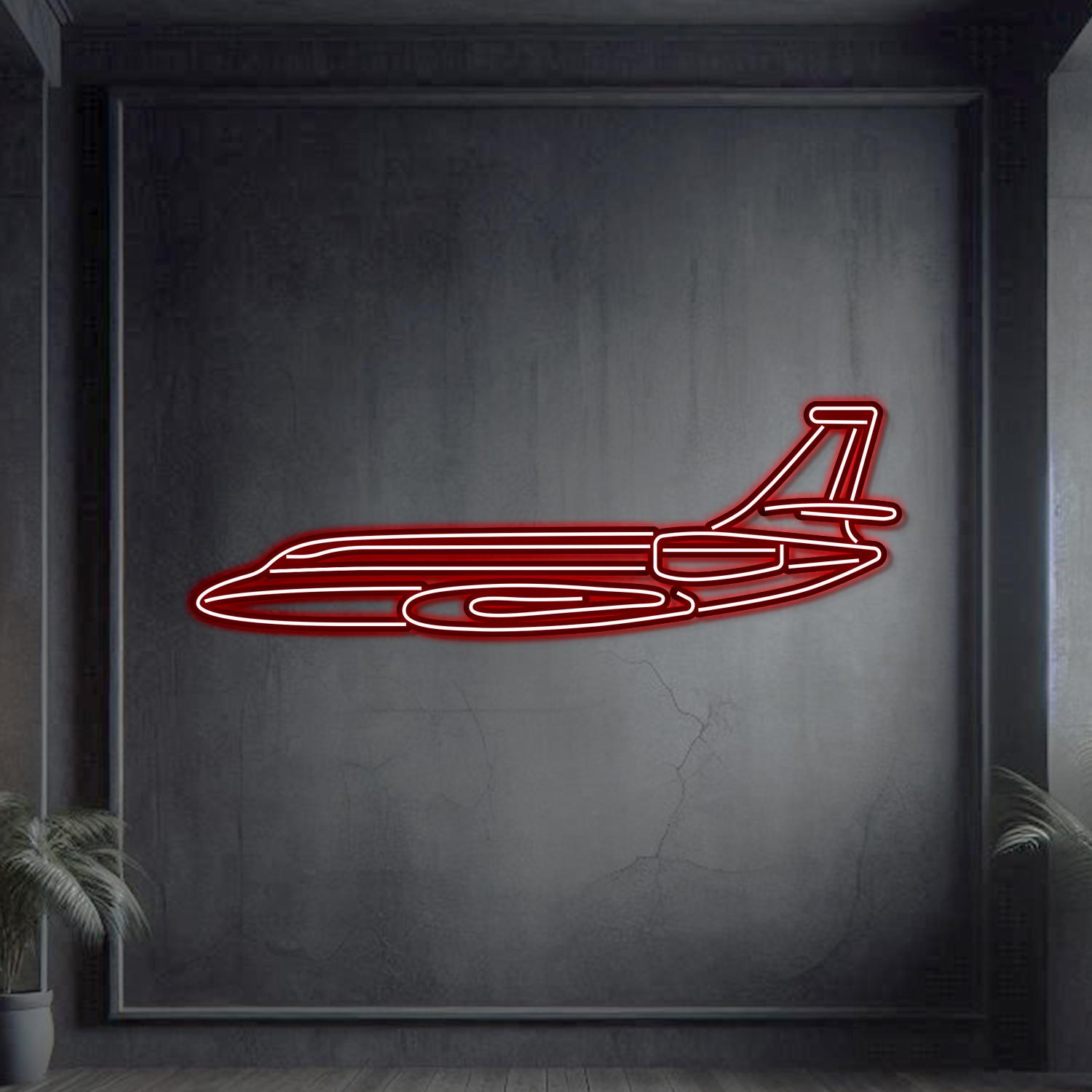 Metal Neon Aircraft Sign, Neon Sign, Neon Sign Bedroom, Neon Lights ...