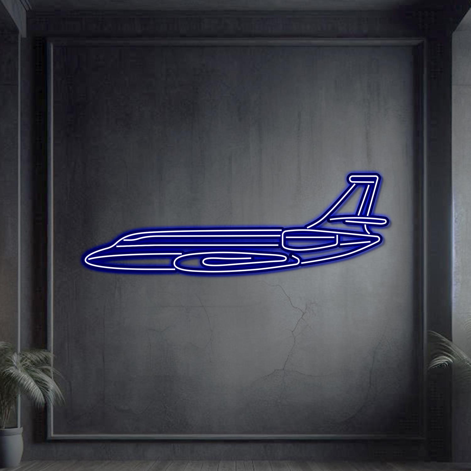 Metal Neon Aircraft Sign, Neon Sign, Neon Sign Bedroom, Neon Lights ...