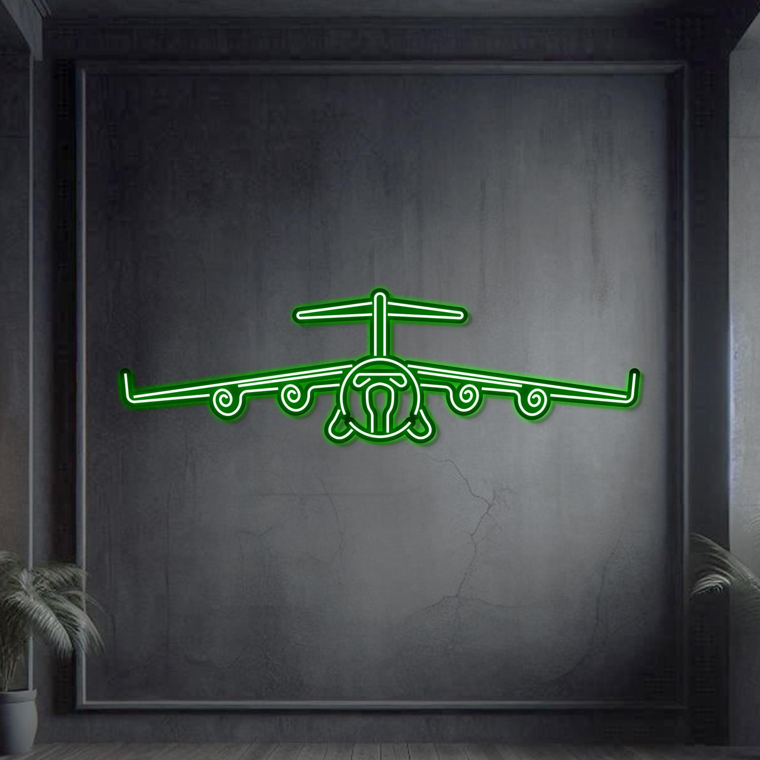 Metal Neon Aircraft Sign, Neon Sign, Neon Sign Bedroom, Neon Lights ...