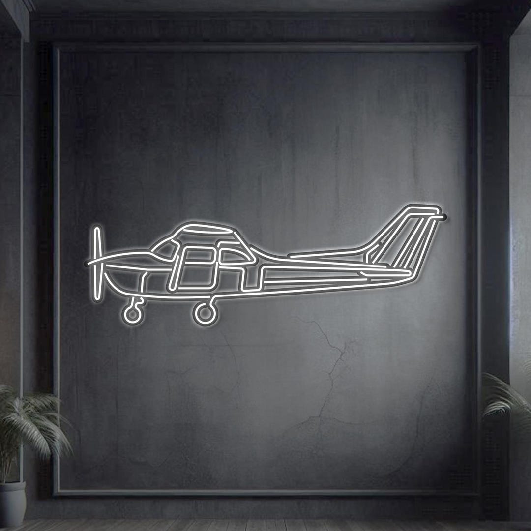 Metal Neon Aircraft Sign, Neon Sign, Neon Sign Bedroom, Neon Lights ...