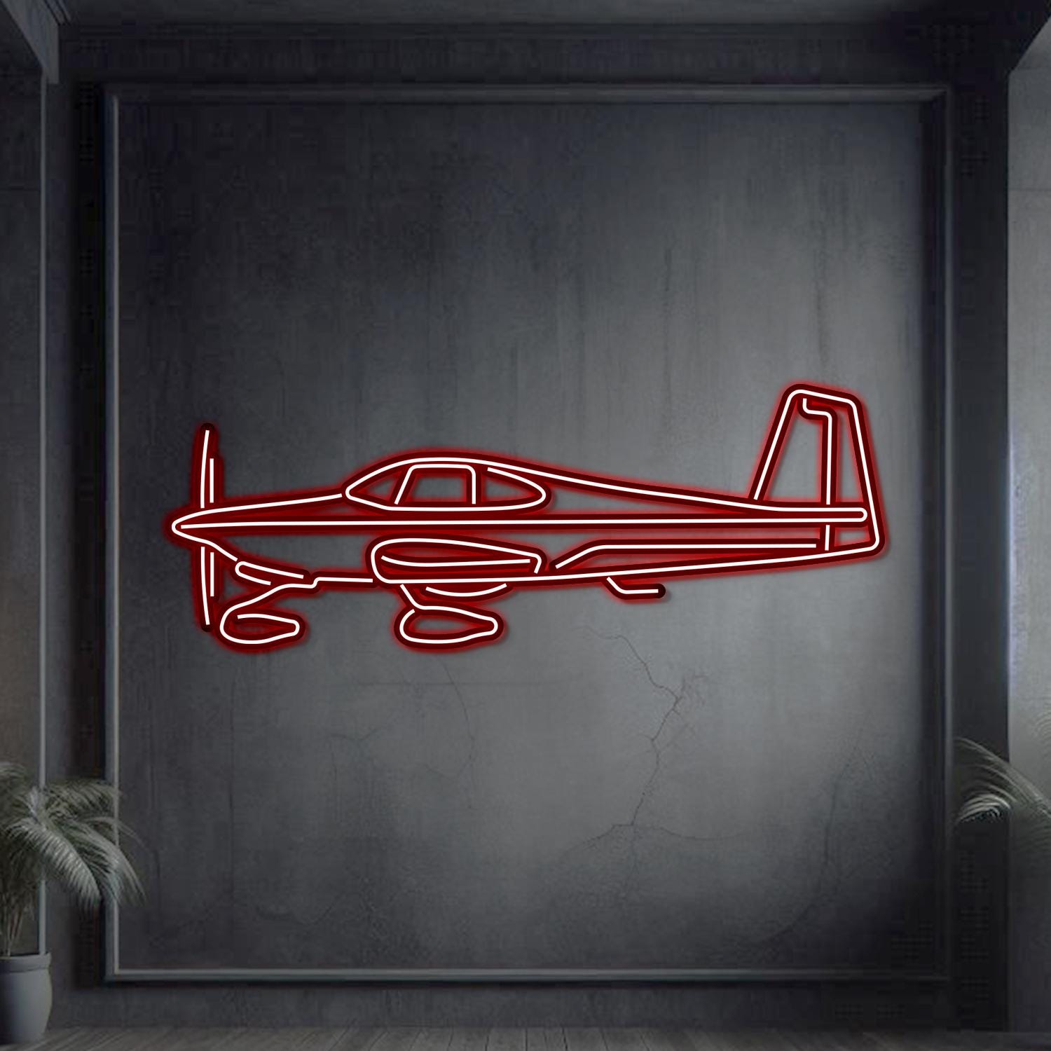 Metal Neon Aircraft Sign, Neon Sign, Neon Sign Bedroom, Neon Lights ...