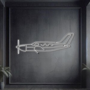 Metal Neon Aircraft Sign, Neon Sign, Neon Sign Bedroom, Neon Lights ...