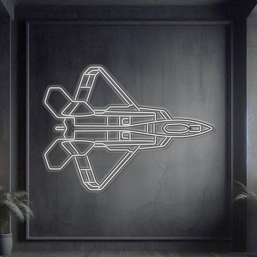 Metal Neon Aircraft Sign, Neon Sign, Neon Sign Bedroom, Neon Lights ...