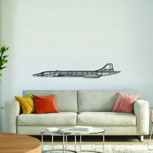 Concorde Metal Aircraft Wall Art, Airplane Silhouette, Metal Wall Art ...