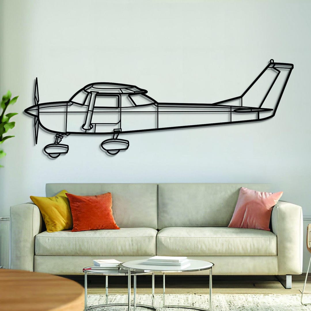 150 Metal Aircraft Wall Art, Airplane Silhouette, Metal Wall Art ...