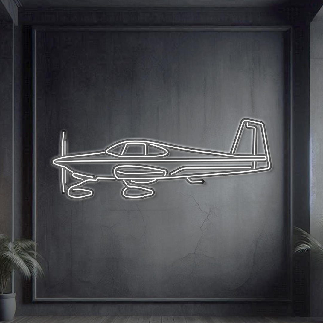 Metal Neon Aircraft Sign, Neon Sign, Neon Sign Bedroom, Neon Lights ...