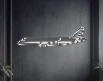 Metal Neon Aircraft Sign, Neon Sign, Neon Sign Bedroom, Neon Lights ...