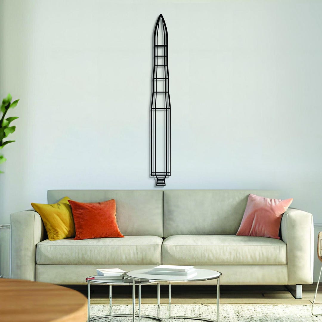 LGM-35 Sentinel Metal Aircraft Wall Art, Airplane Silhouette, Metal ...