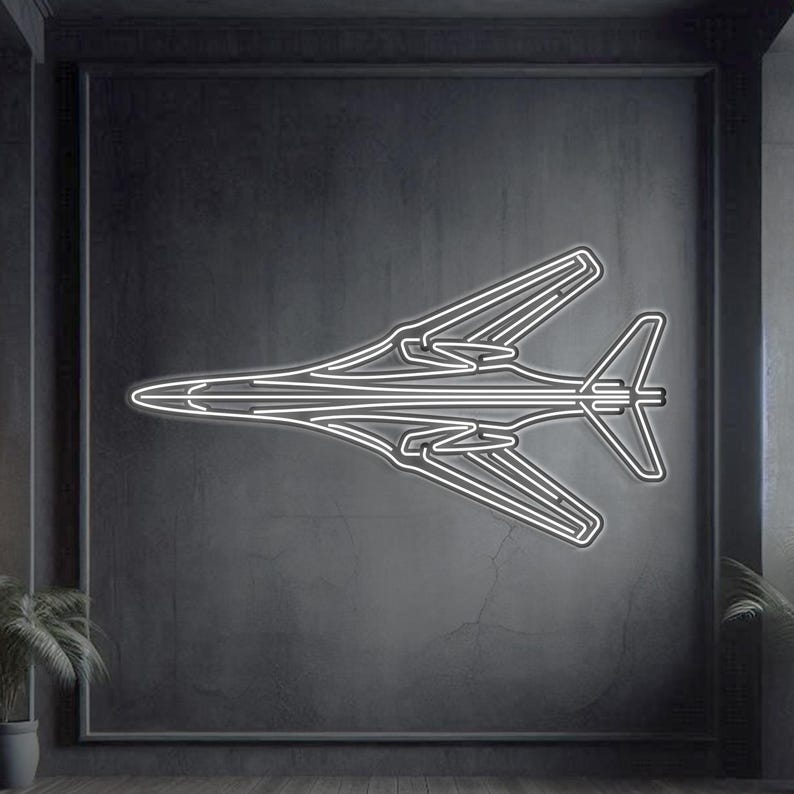 Metal Neon Aircraft Sign, Neon Sign, Neon Sign Bedroom, Neon Lights ...