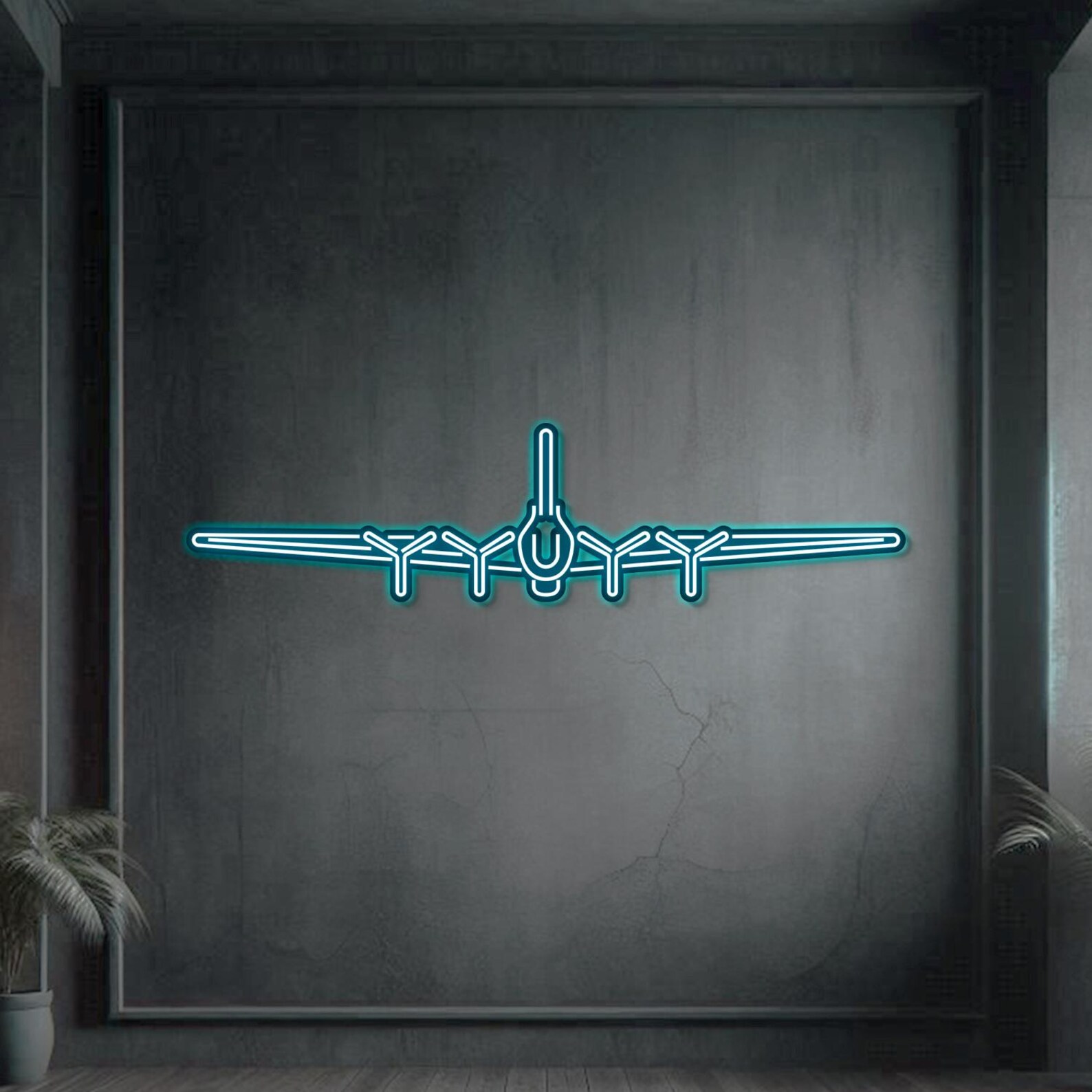 Metal Neon Aircraft Sign, Neon Sign, Neon Sign Bedroom, Neon Lights ...