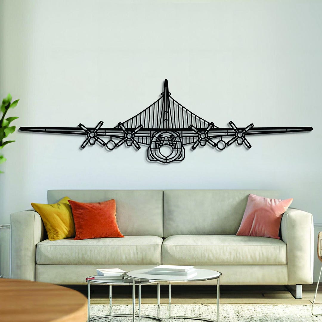EC-130H Compass Call Metal Aircraft Wall Art, Airplane Silhouette,metal ...