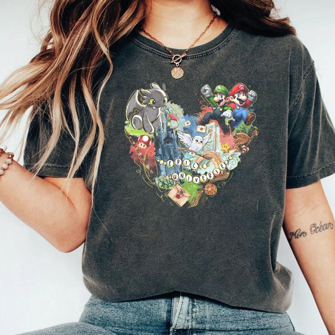 Toothless Epic Universe Friends Heart Tees, Family Universe Park Trip ...