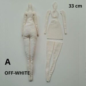 Small Blank Doll 33 and 27 Cm / Doll Body for Creativity /the Doll's ...