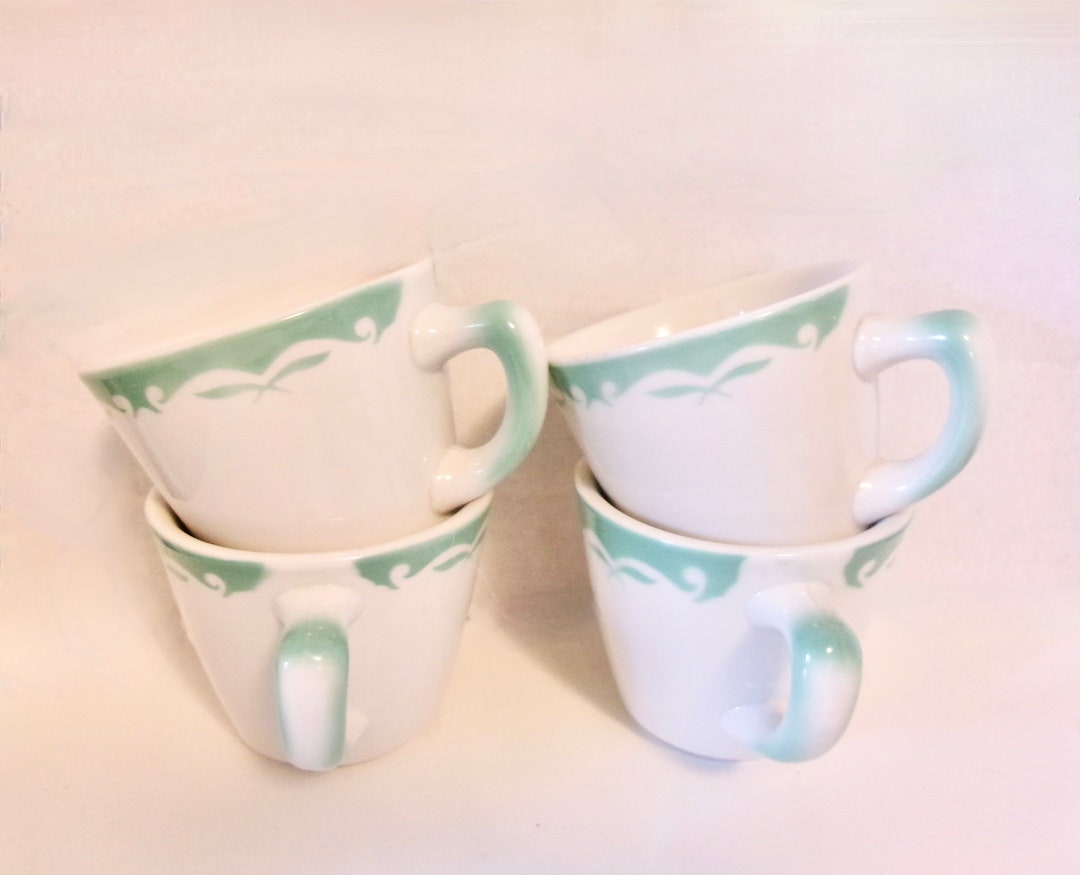 4 Coffee Mugs Vintage Kalberer Hotel Supply Co Restaurant Ware Jackson ...
