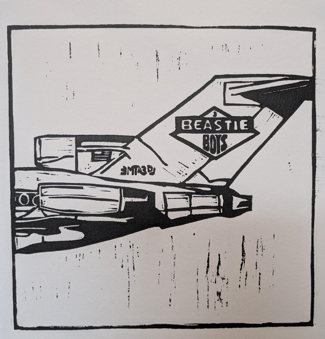 Beastie Boys Licensed to Ill Album Cover Linocut Print - Etsy