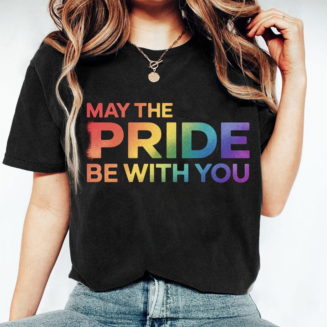 May the Pride Be With You PNG Rainbow LGBTQ Sublimation Design Pride Month Digital Download Gay ...
