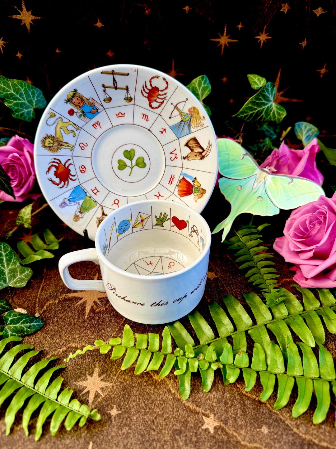 VINTAGE Midcentury Tea Leaf Reading Fortune Cup | Anita Apothecary ...