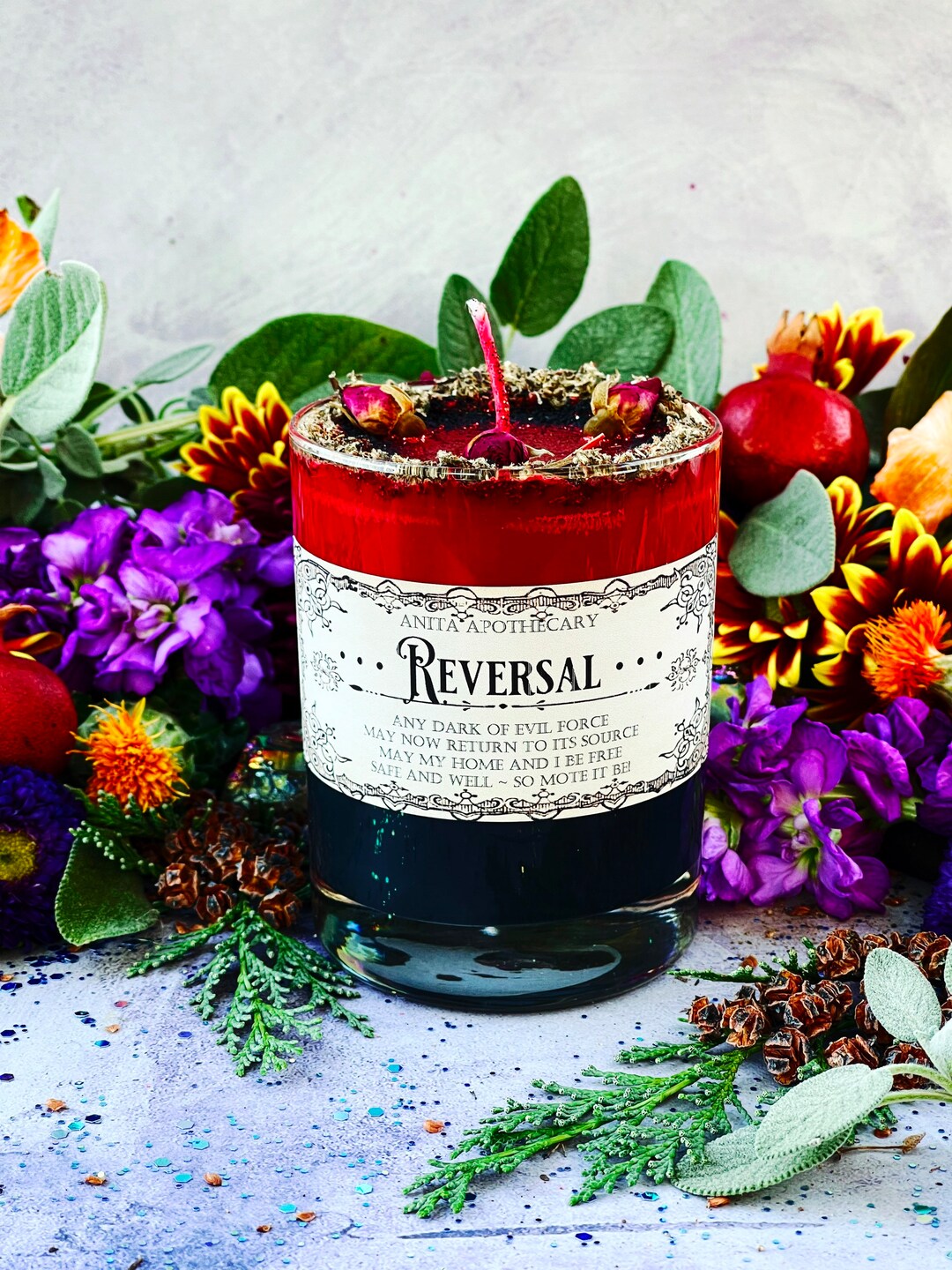 Reversal ~ Hoodoo Reverse Candle, Witches Spell Candle, Spell Candle ...