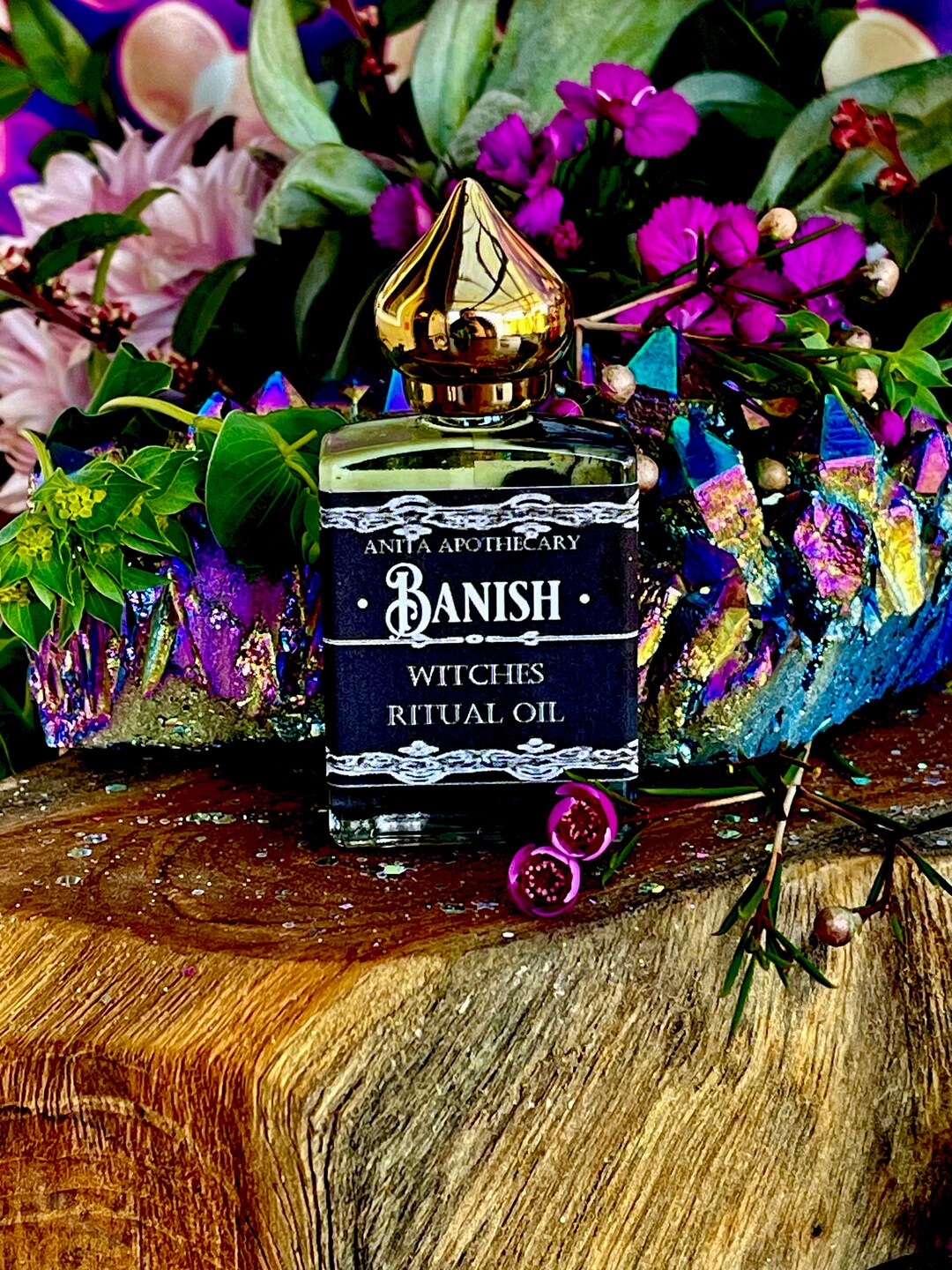 Black Banish Oil, Witchcraft Ritual Spell Oil, Protection Anointing Oil ...