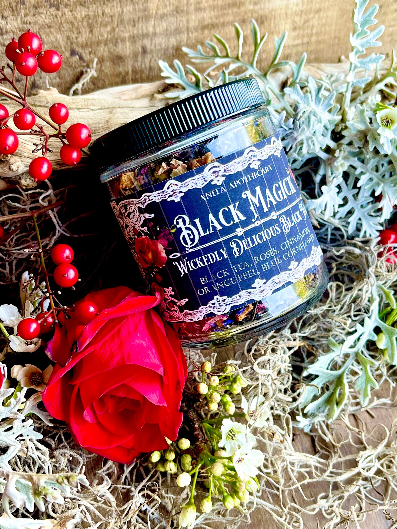 Black Magick Witches Brew Tea Magick English Tea Crystal | Etsy