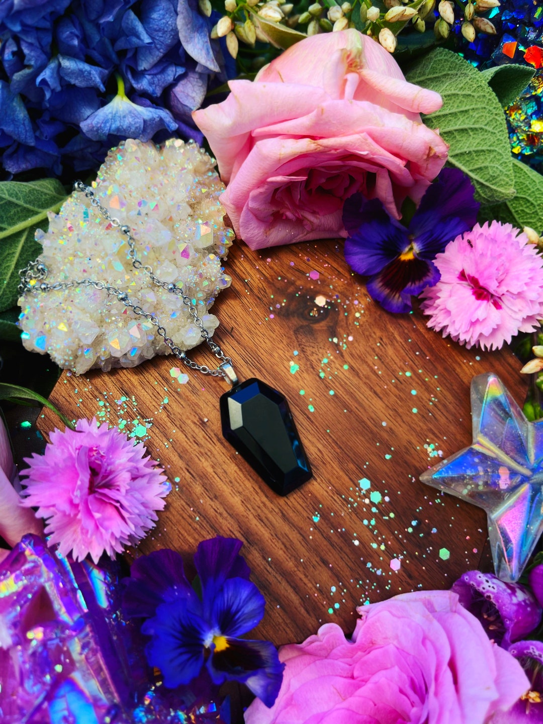 Black Onyx Coffin Necklace | Anita Apothecary, Onyx Coffin Necklace ...