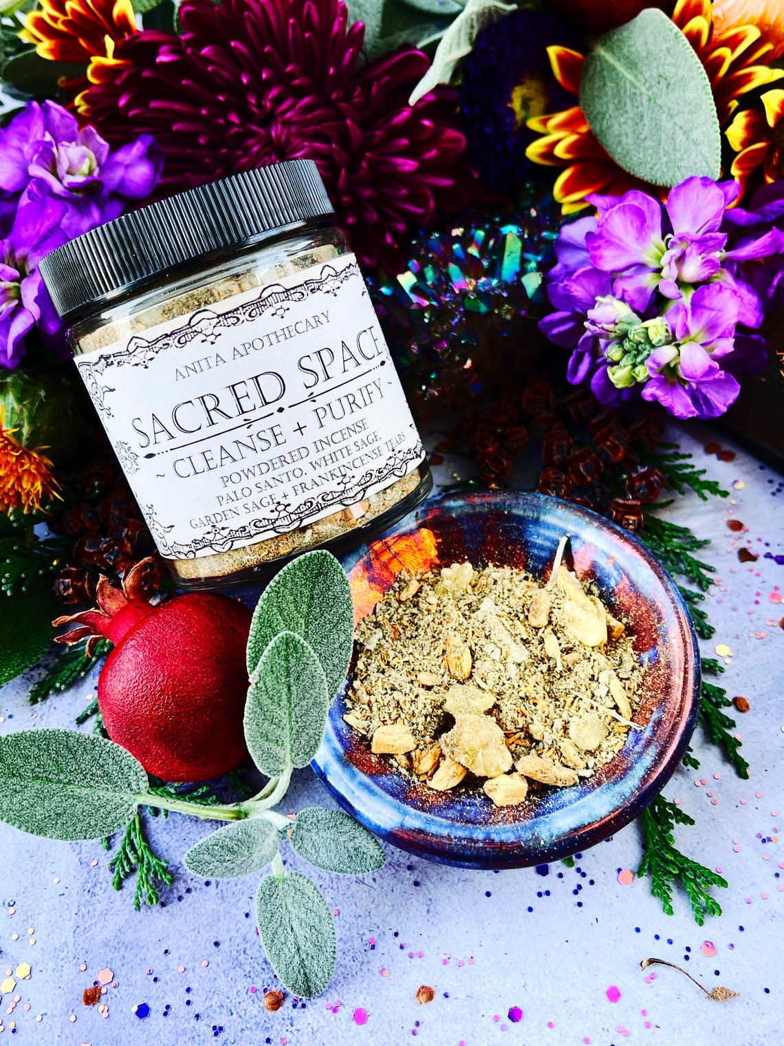 Sacred Space Powdered Incense Sacred Sage White Sage - Etsy