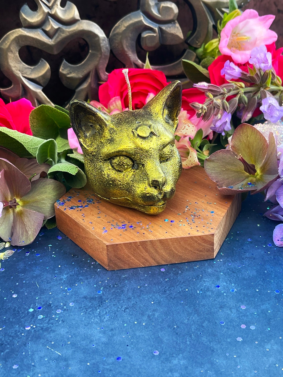 Goddess Bastet Candle - Anita Apothecary, Bast, Goddess Bast, Egyptian ...