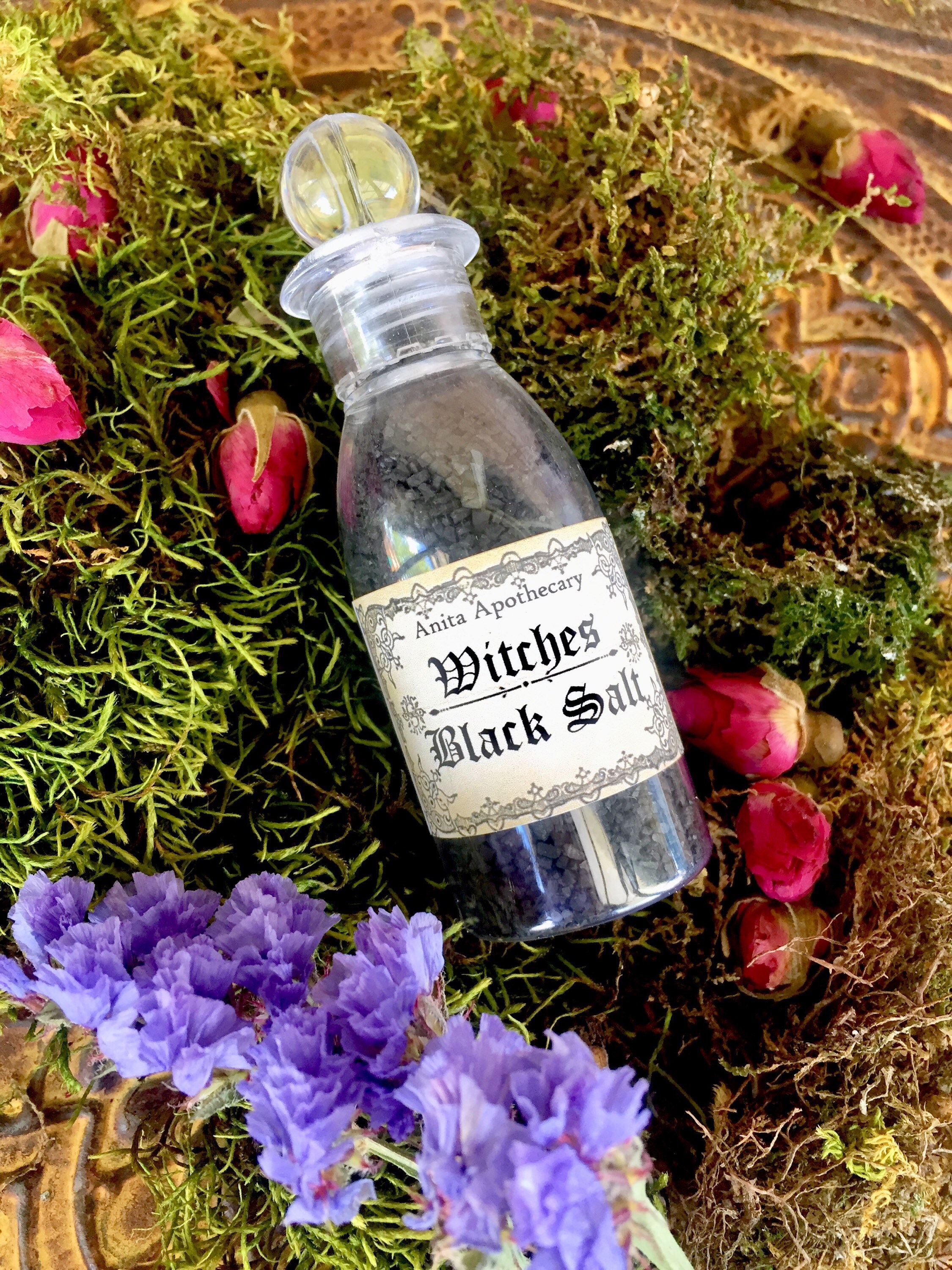 Witches Black Salt 1oz Witchcraft witches salt black salt | Etsy