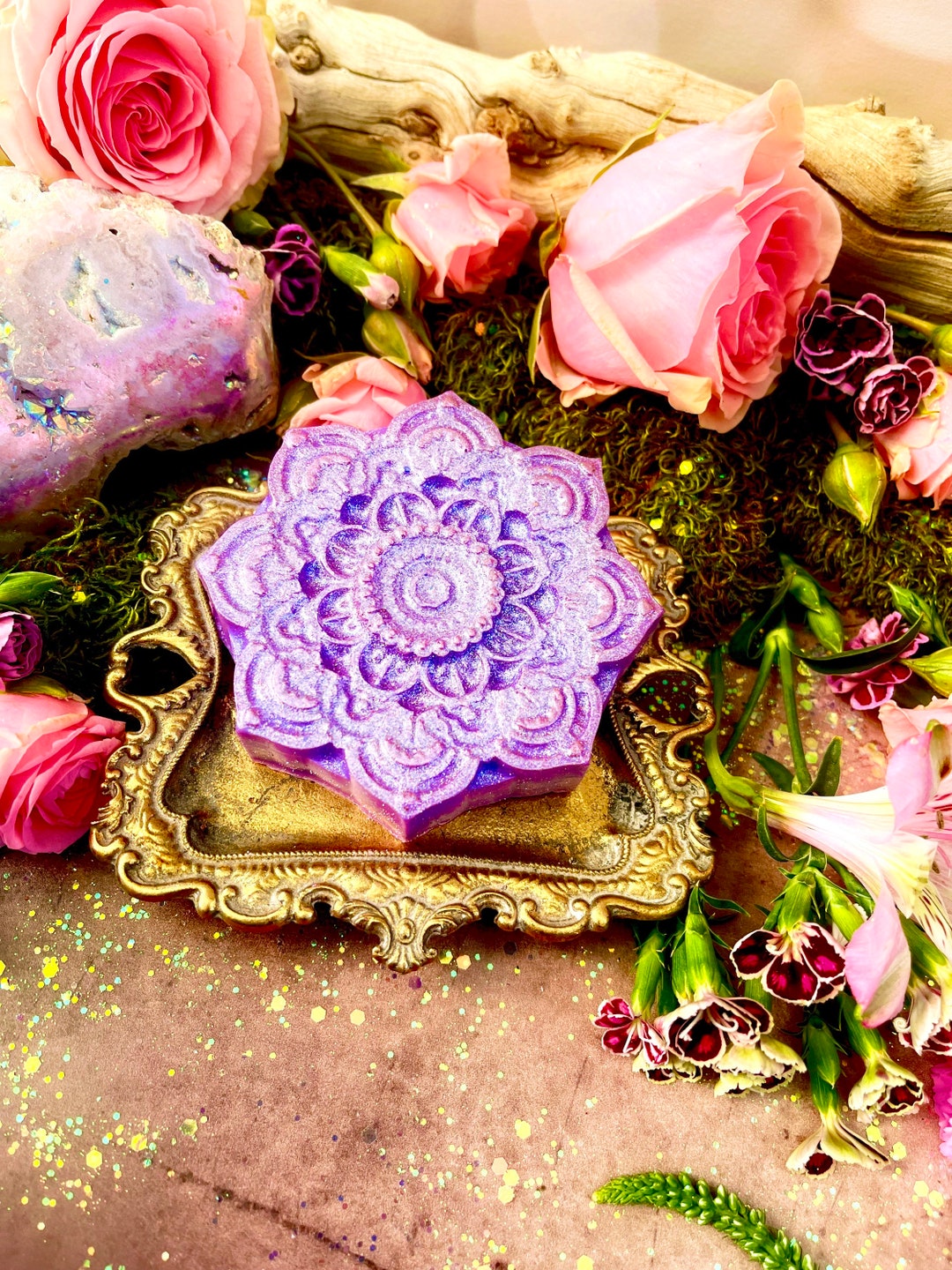 Lilac Mandala Soap Anita Apothecary, Shea Butter Soap, Fancy Soap ...