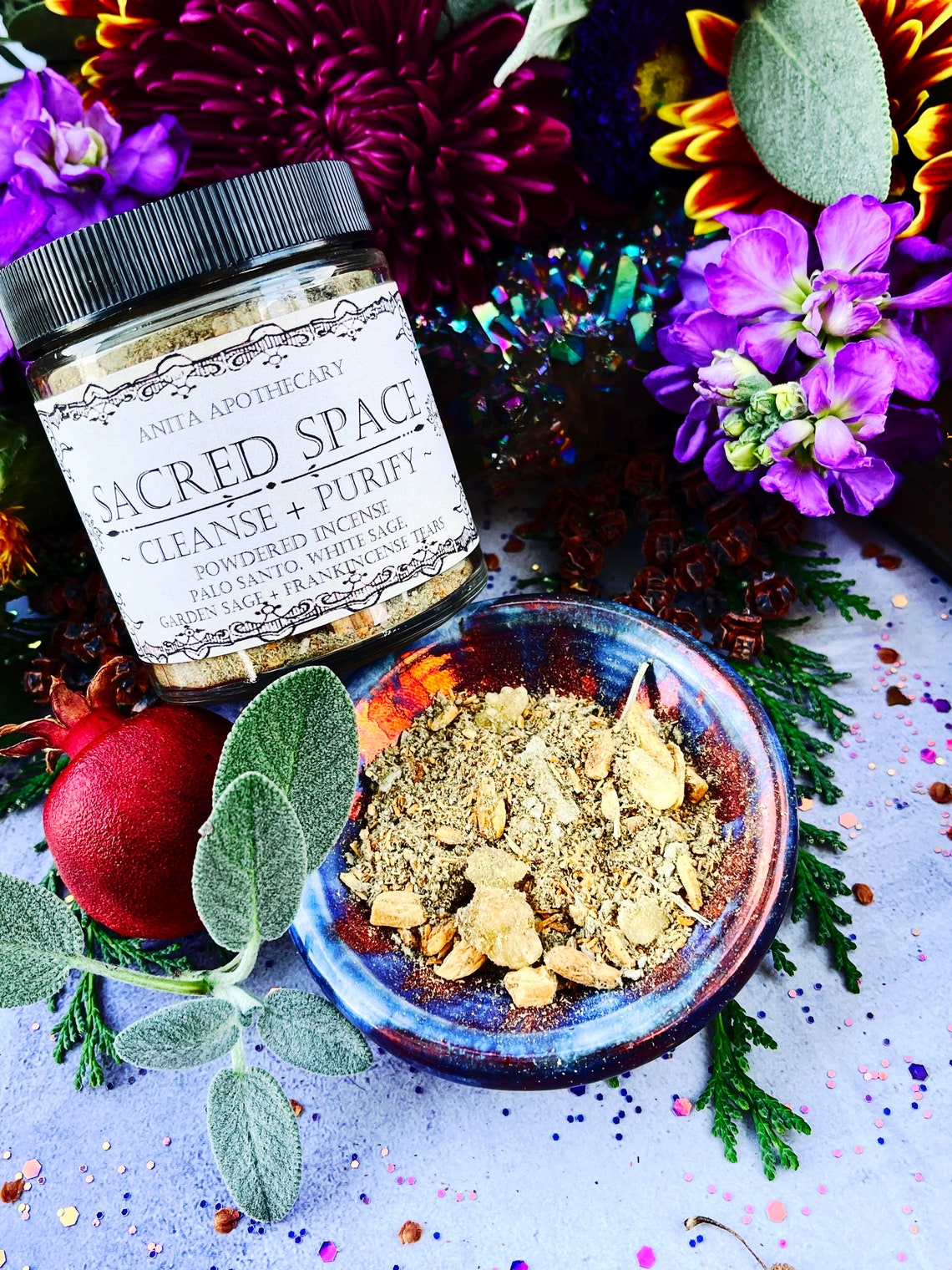 Sacred Space Powdered Incense Sacred Sage White Sage - Etsy