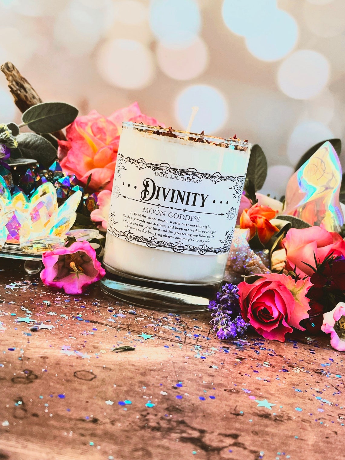 Divinity Moon Goddess Offering Candle Anita Apothecary - Etsy