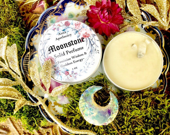 Moonstone Solid Perfume~salve, Goddess Oil, Feminine, Witchcraft Oils ...