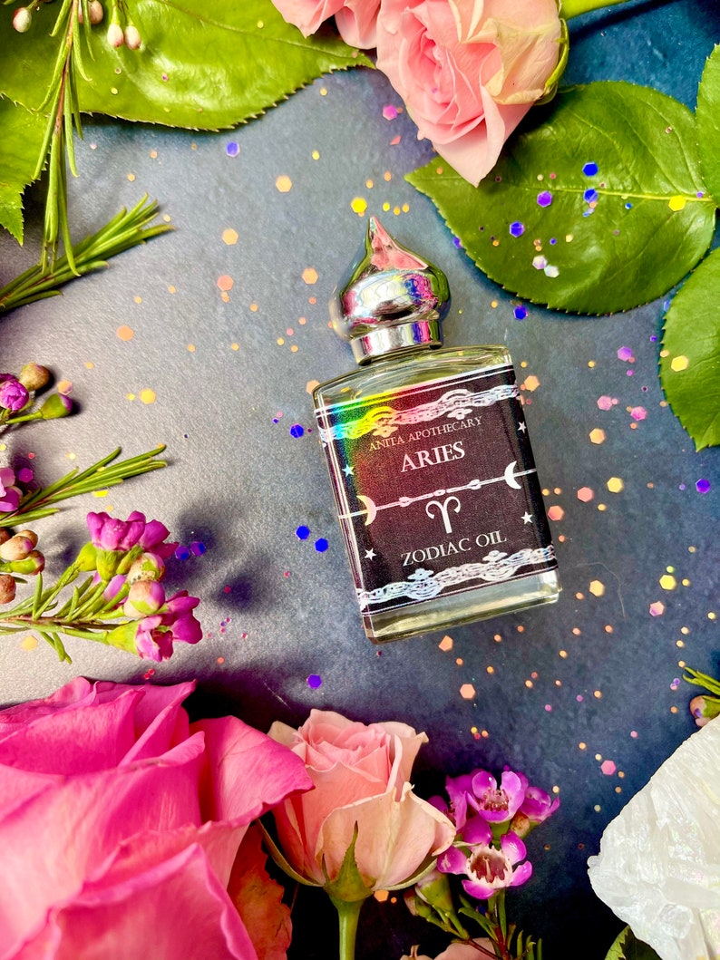 Aries Zodiac Oil Anita Apothecary Astrology Oil Aries - Etsy