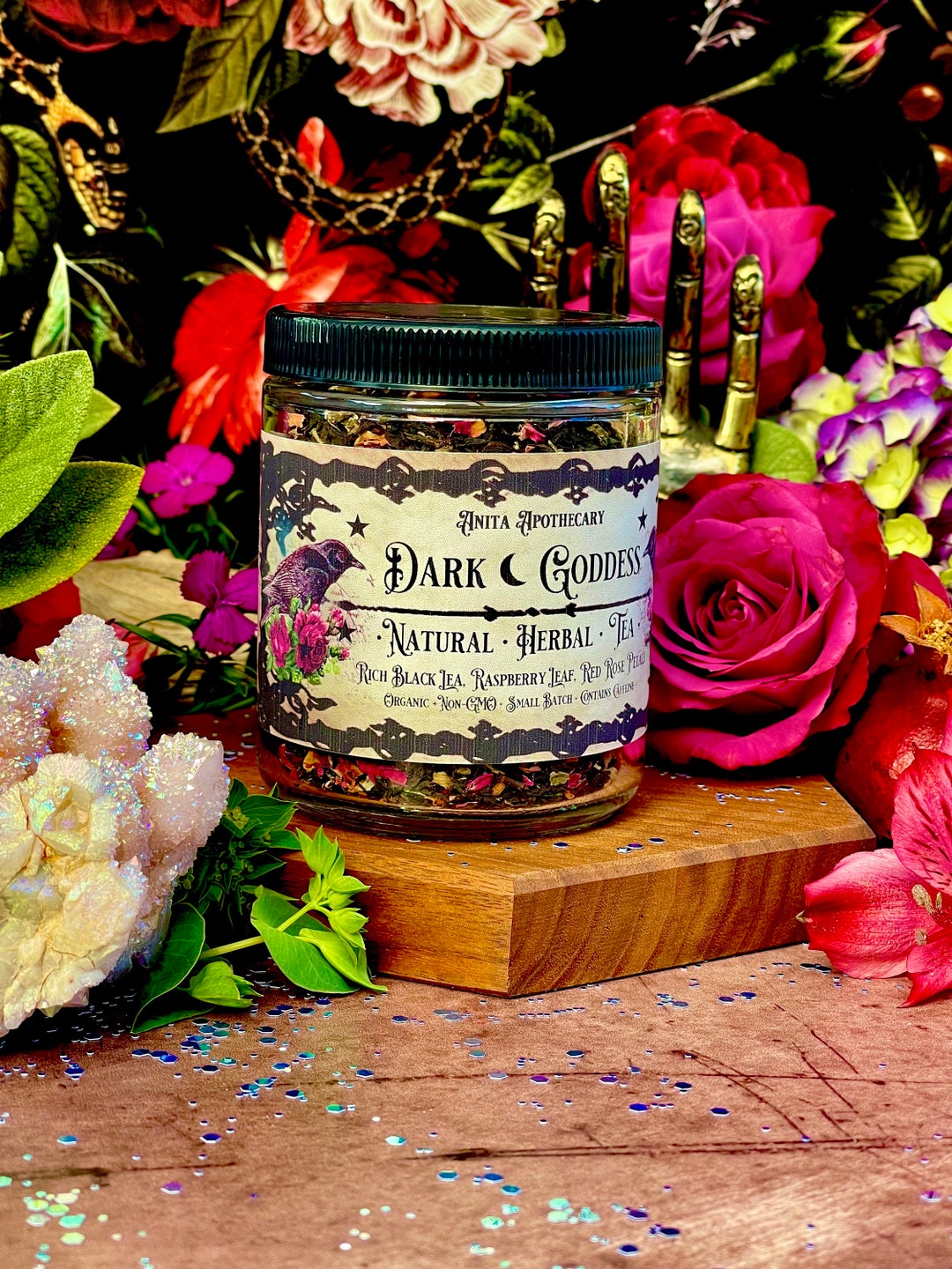 Dark Goddess Offering Tea | Anita Apothecary, Witches Tea Brew, Witches ...