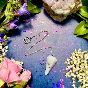 Rainbow Moonstone Pendulum ~ Anita Apothecary, Crystal Pendulum ...