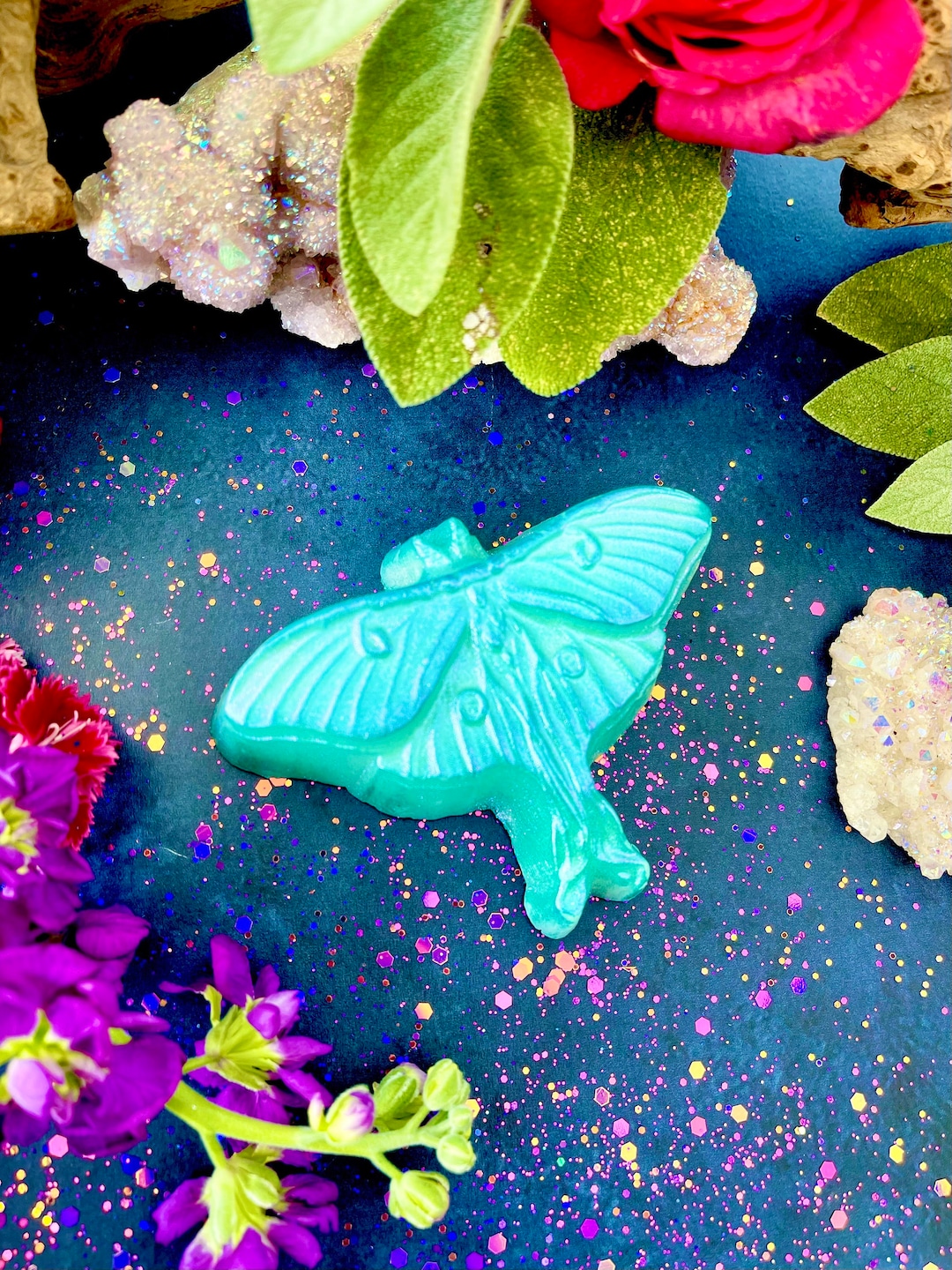 Luna Moth Soap - Shea Butter Natural Soap Ritual Oil Witchcraft Magick ...