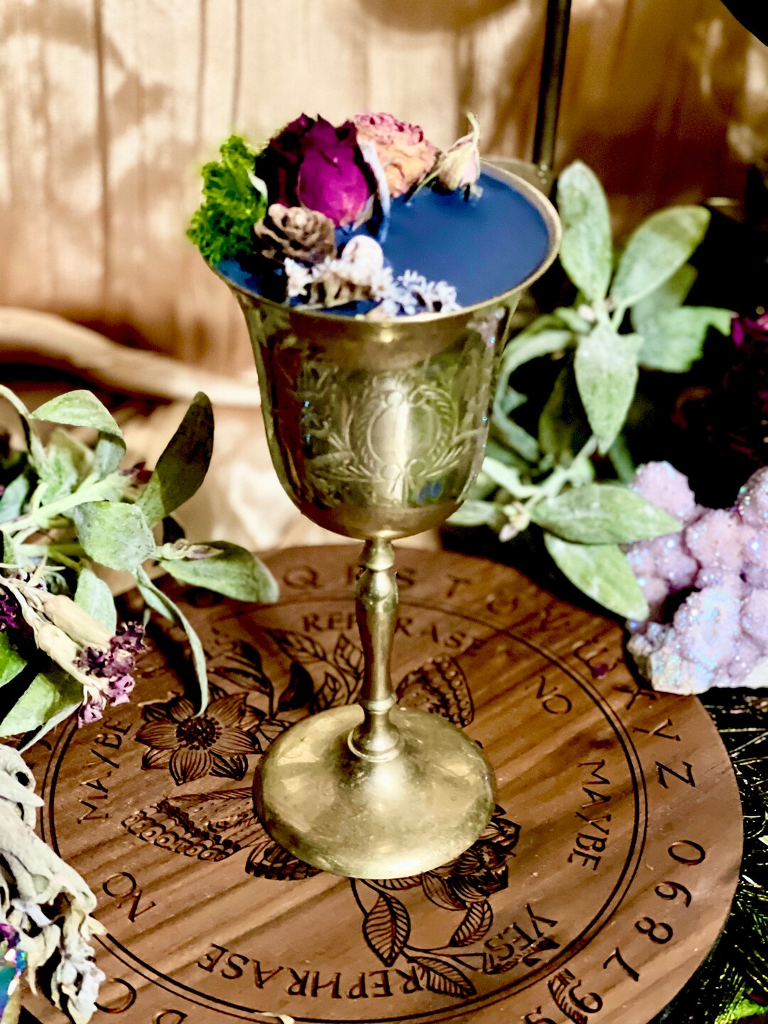 Folk Wytch Vintage Silver Cup Candle Anita Apothecary, Folk Witch ...