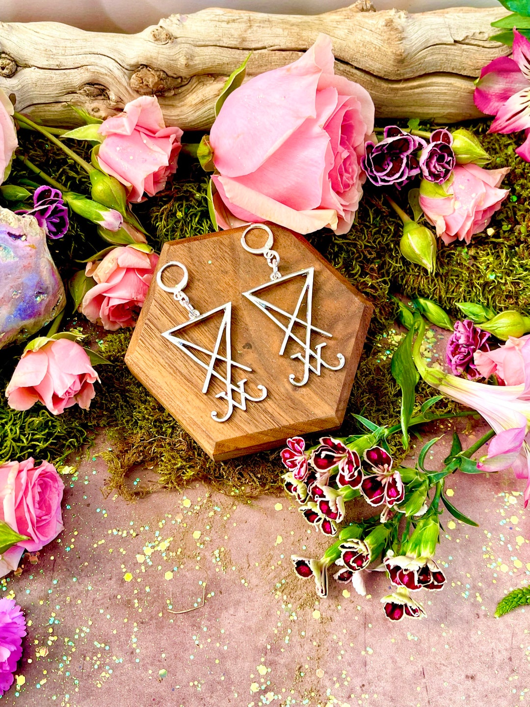 Dark Lord Sigil Earrings | Anita Apothecary, Lucifer Sigil Jewelry ...