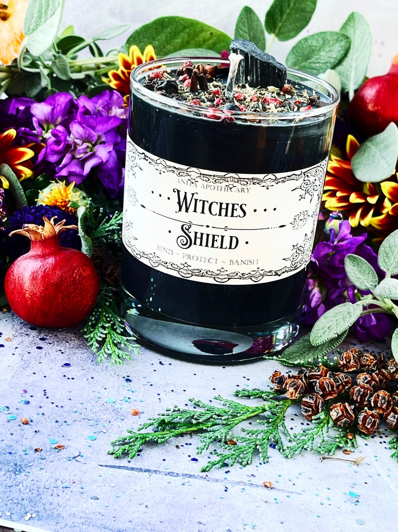Witches Shield Candle Anita Apothecary Ritual Oil Witch - Etsy